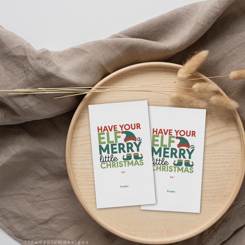Have Your Elf A Merry Christmas, Christmas Tag, Printable Gift Tags ...