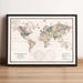 Geologic World Map | 1850 Geological Structure of the Globe Vintage Map ...