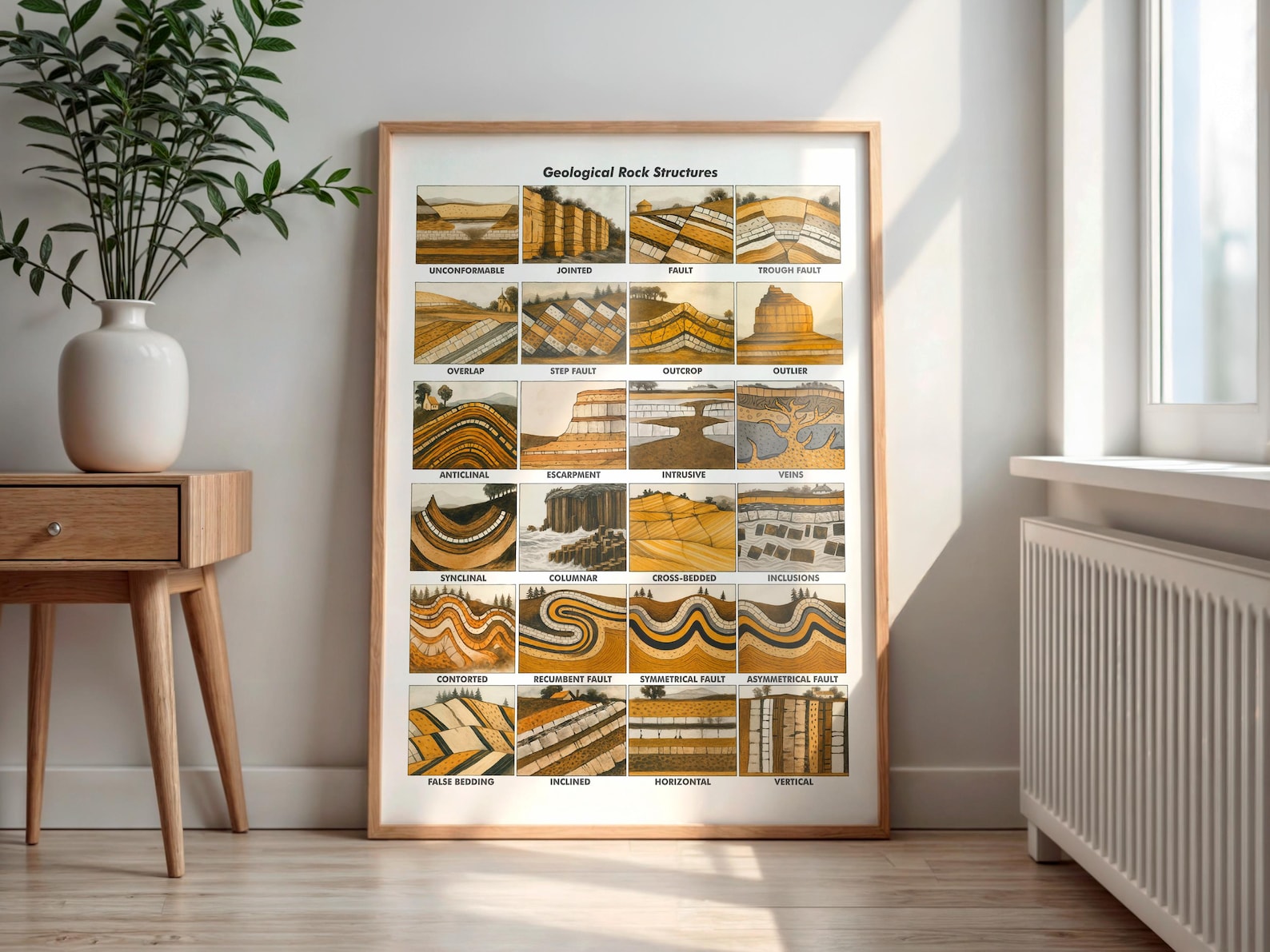 Geological Rock Structures Chart | Illustrated Guide to Rock Formations ...
