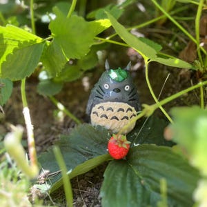 Totoro Miniature – Handcrafted & Painted 3D Collectible Figurine, 3 ...