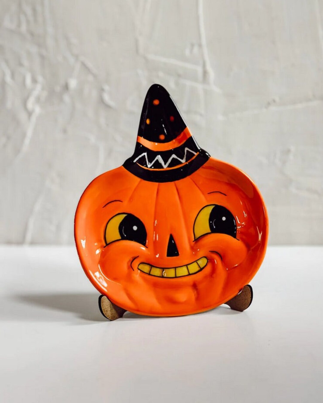 NEW Johanna Parker Pumpkin Pete Character Face Plate Treat - Etsy