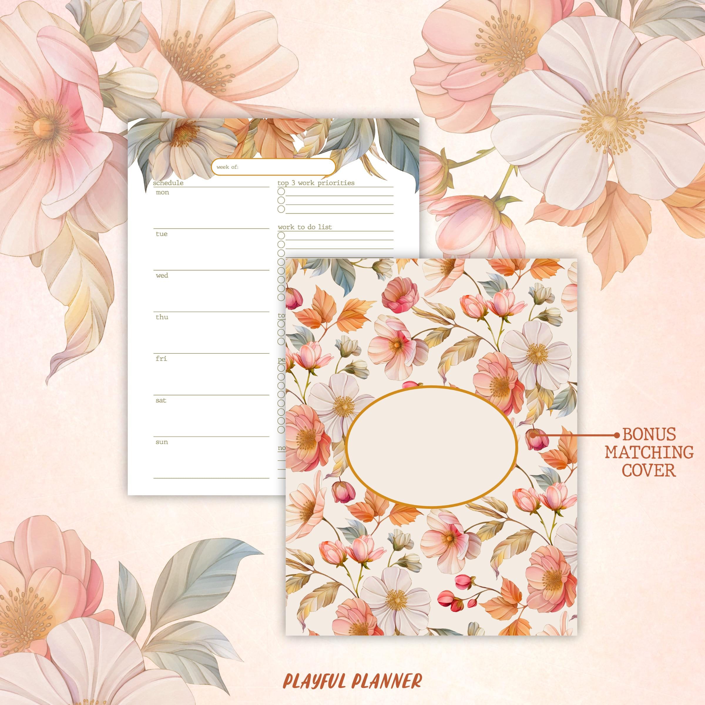 Fillable Weekly Planner Printable: Undated Work Life Schedule (a4/a5 ...