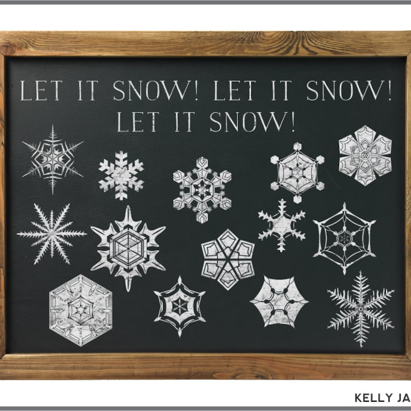 Chalkboard Snowflake - Etsy