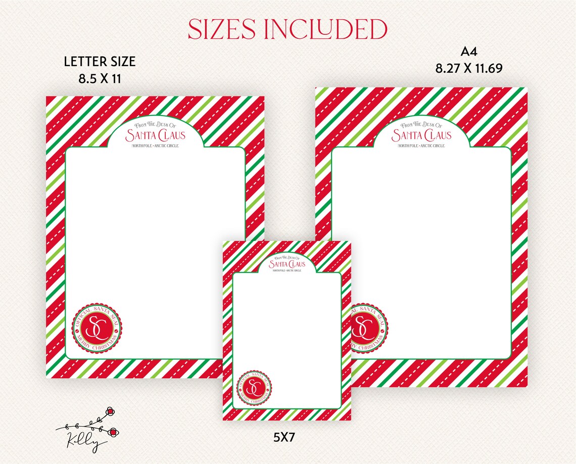 Santa Cam Letter Editable and Printable Sizes A4 Letter - Etsy