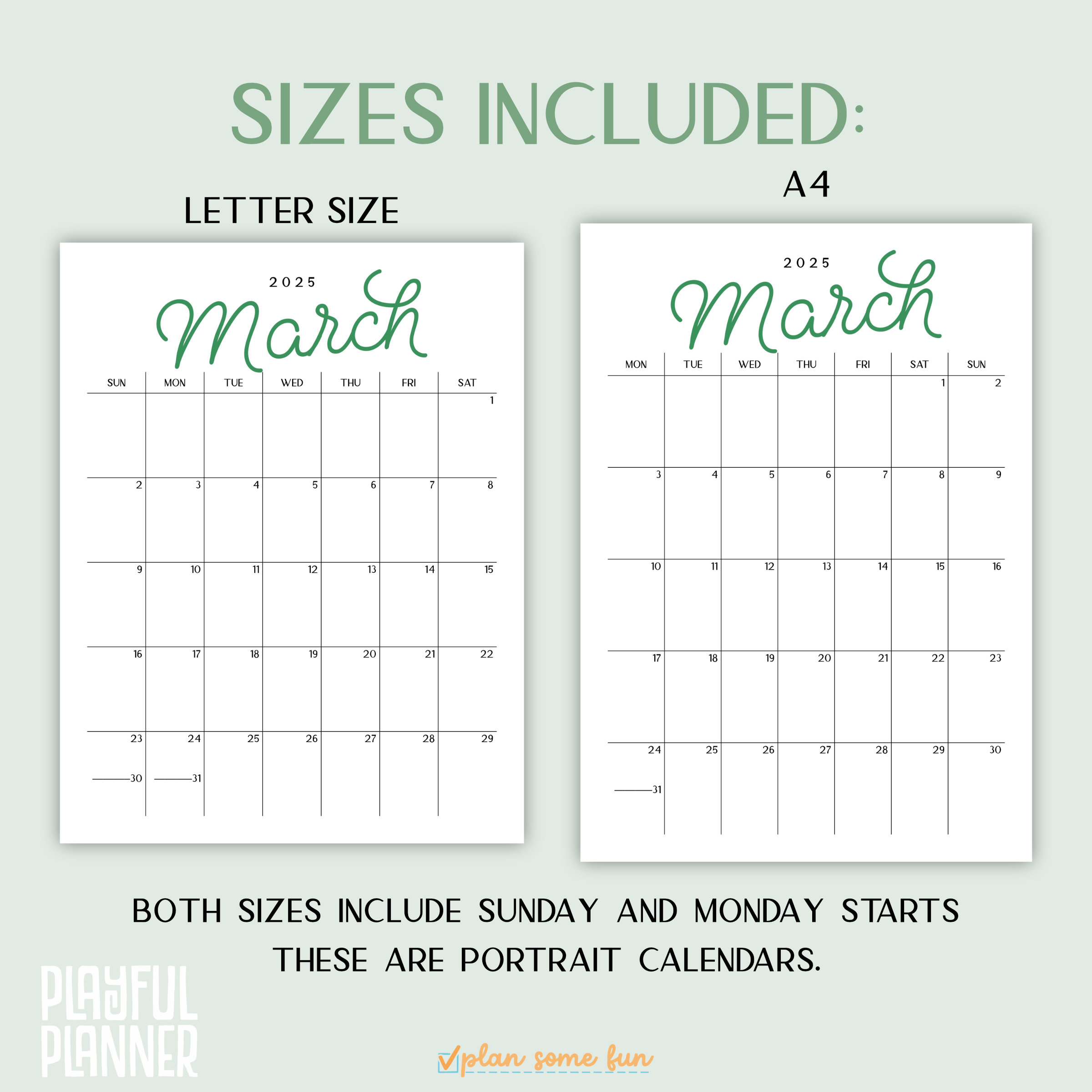 2026-2027 Printable Calendar Bundle: Editable Monthly & Perpetual ...