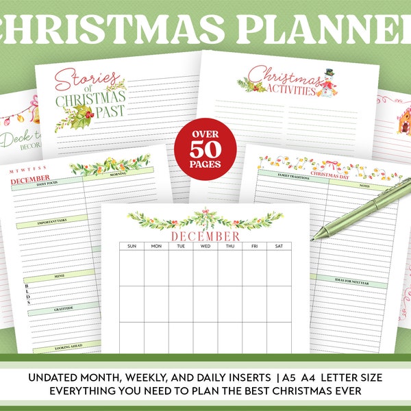 Christmas Planner - Etsy