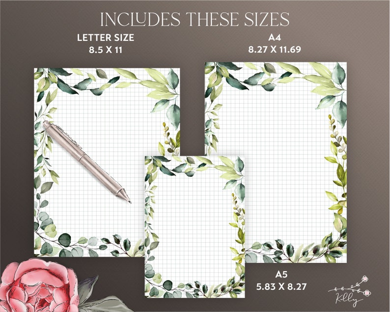 Printable Planner Cover Page Insert Editable PDF Files in A5 - Etsy