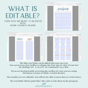 2025 2026 Printable Calendar Bundle Editable Portrait Monthly Calendars ...