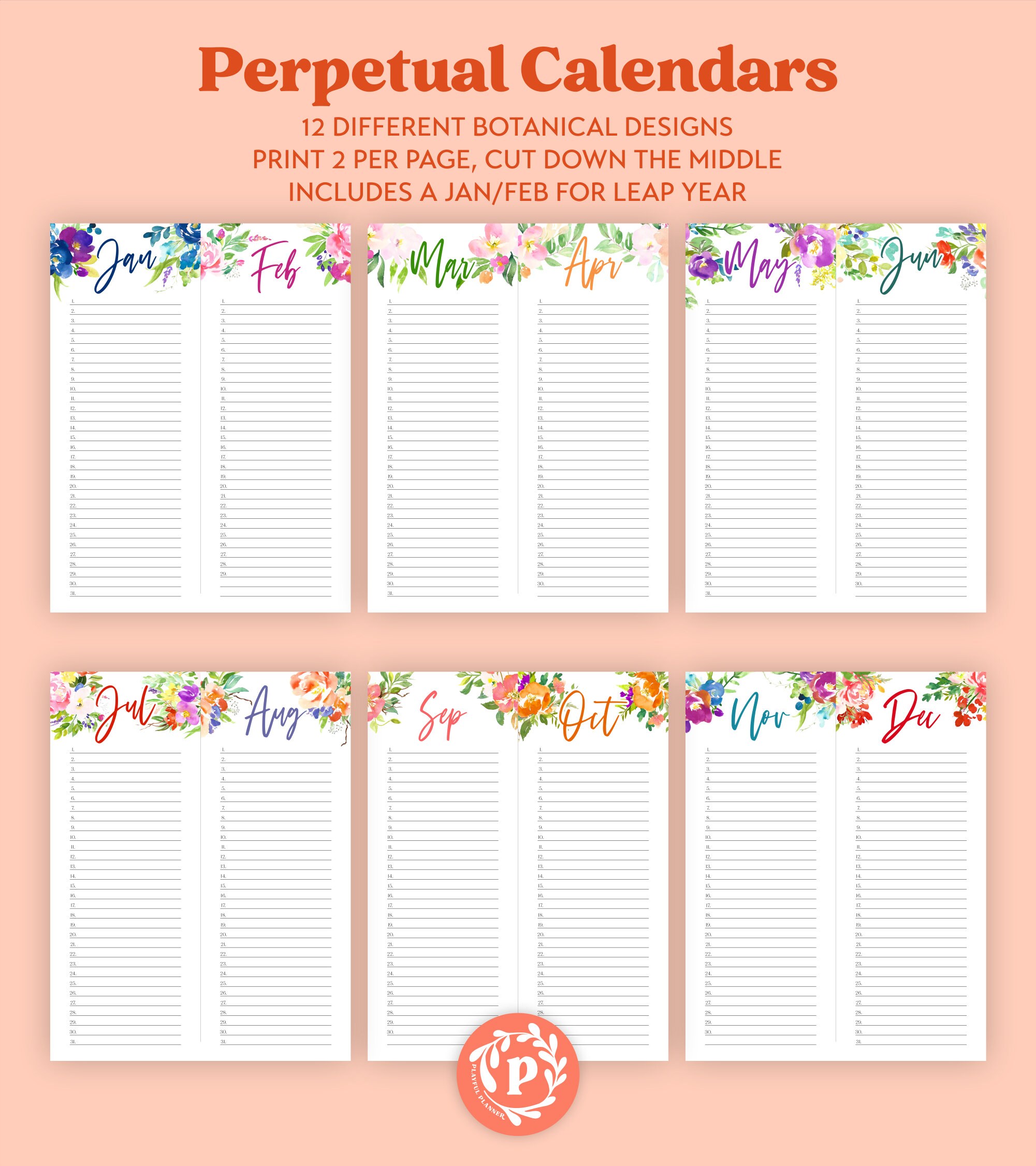 2022 2023 Printable Editable Calendar Bundle Includes Monthly - Etsy Canada