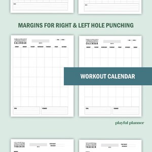 Self Care Fitness Wellness Goal Planner Bundle Printable Inserts ...