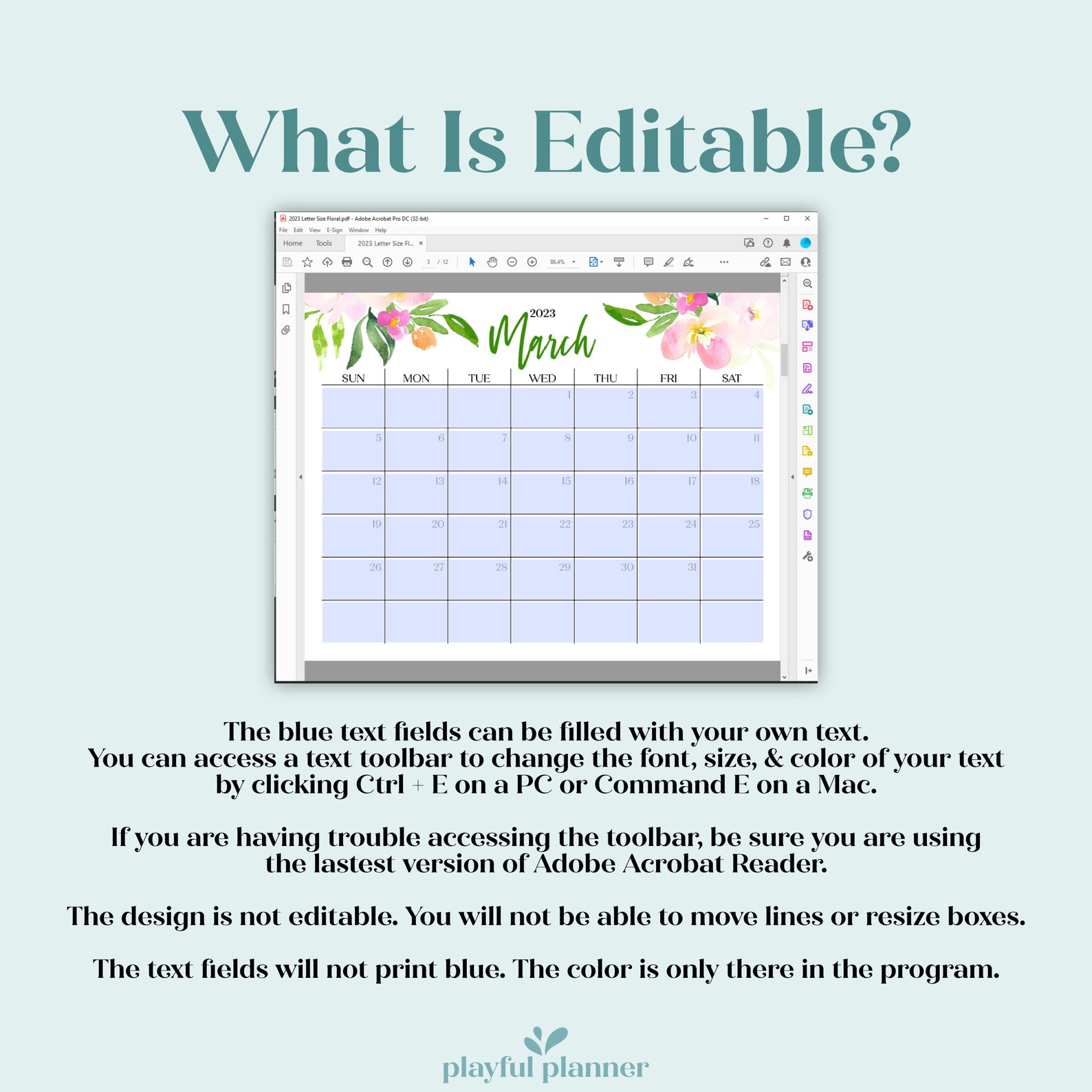 2022 2023 Printable Editable Calendar Bundle Includes Monthly - Etsy Canada