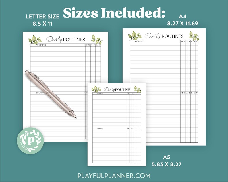 Printable Daily Routine Tracker Habit Tracker to Do List | Etsy