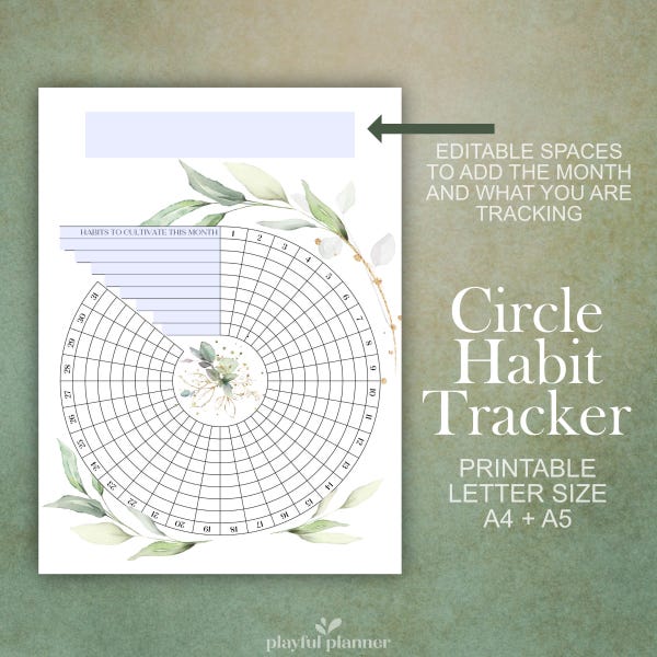 Circle Tracker - Etsy