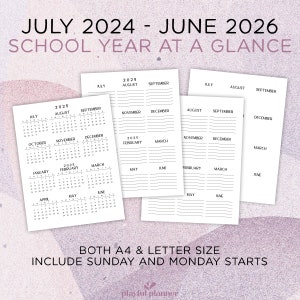 2025 2026 Printable Editable Calendar Bundle Includes Monthly Calendars ...