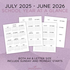 2025 2026 Printable Editable Calendar Bundle Includes Monthly Calendars ...
