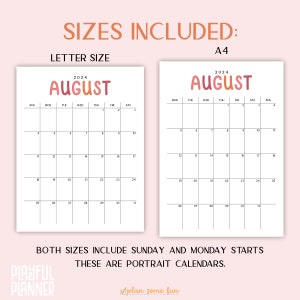 Printable Calendar Bundle 2026-2027: Editable Monthly & Perpetual ...