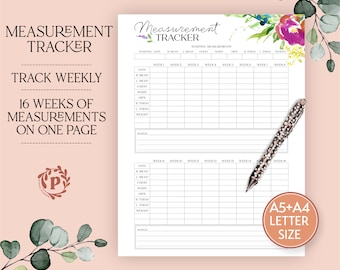 Workout Tracker Printable Insert Includes in Sizes A5 A4 & | Etsy