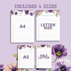 Perpetual Calendar Printable: Fillable Gratitude Journal & Birthday ...
