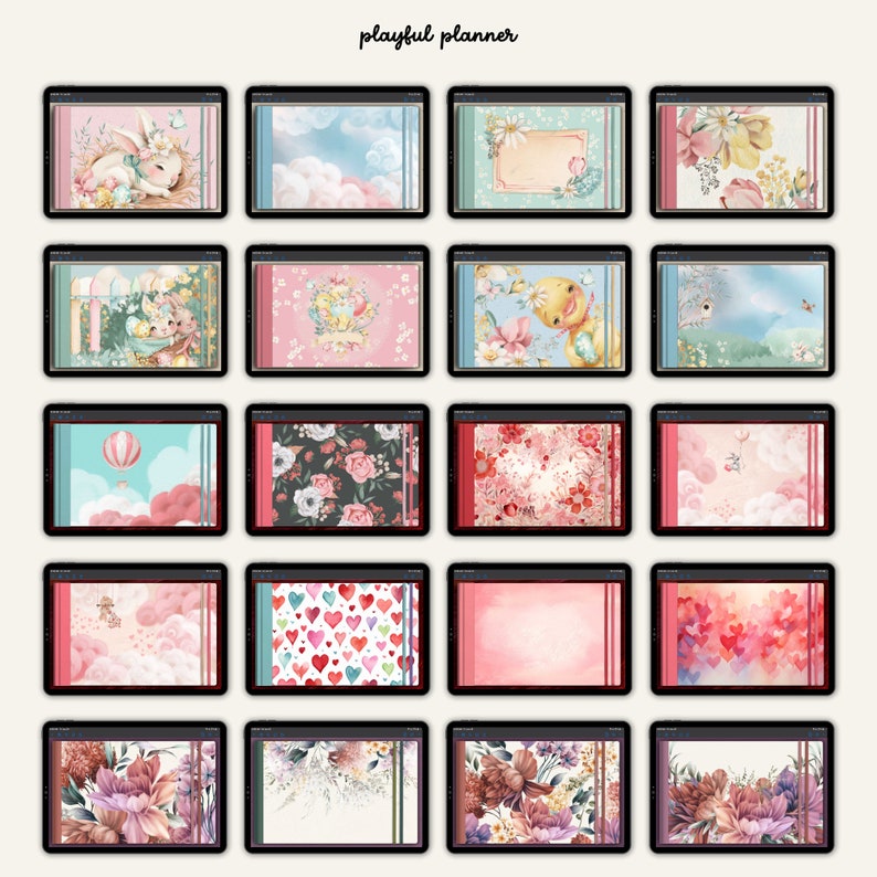 Landscape Digital Planner Covers Bundle: 100+ Designs (digital Download ...