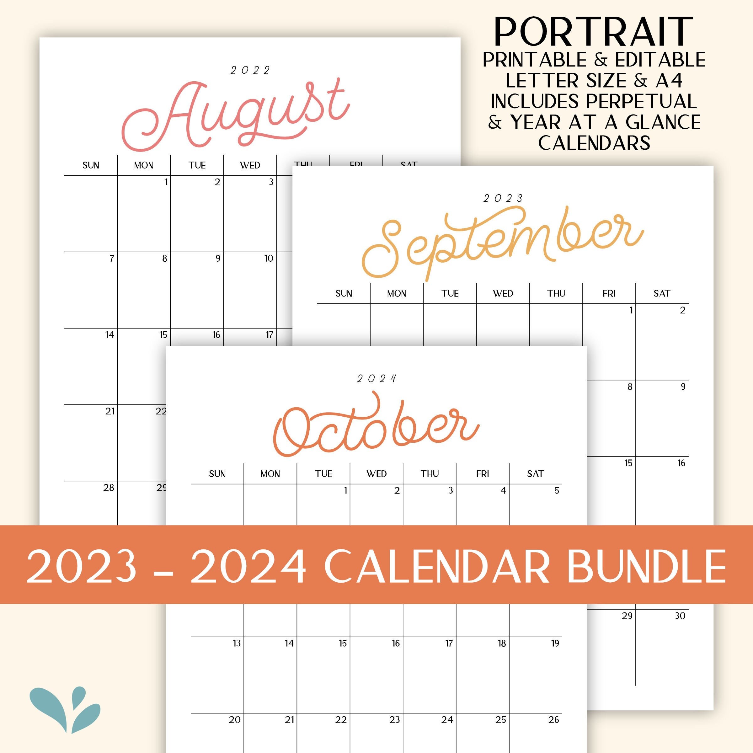 September 2022 Calendar Printable Portrait