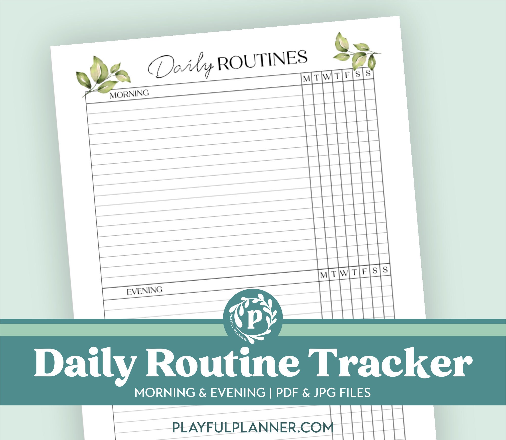 Printable Daily Routine Tracker Habit Tracker to Do List | Etsy