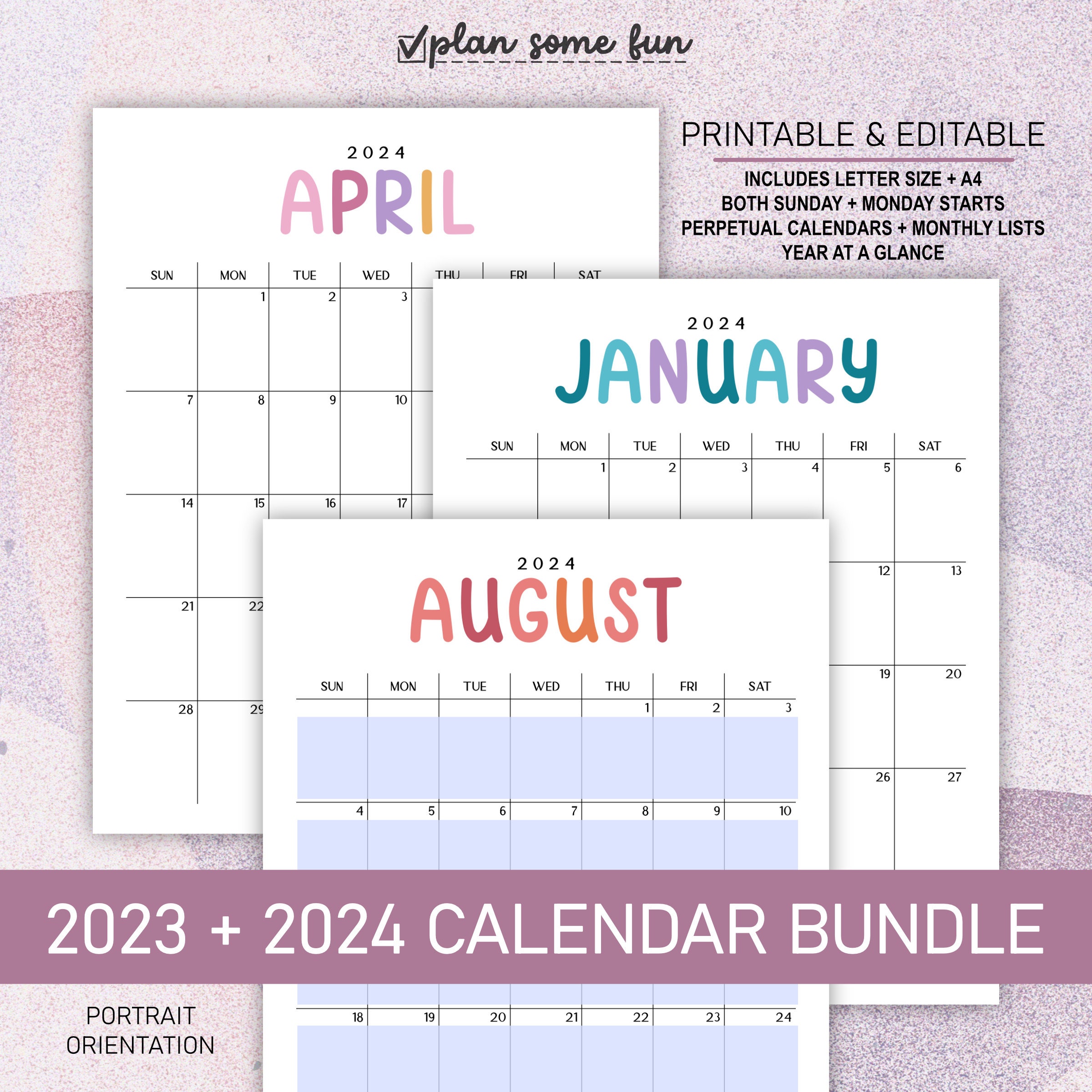 Printable Perpetual Calendar