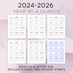 2025 2026 Printable Editable Calendar Bundle Includes Monthly Calendars ...