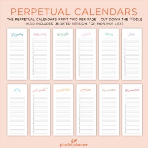 2025 + 2026 Calendar Bundle | Printable Editable Portrait Monthly ...