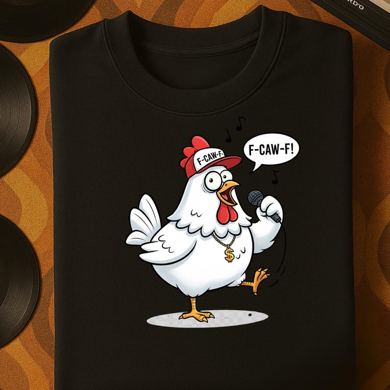 Funny Rap Chicken PNG: Hip Hop Farm Animal Clipart (digital Download ...