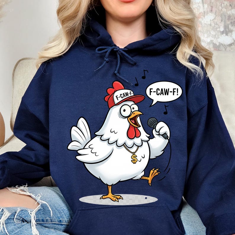 Funny Rap Chicken PNG: Hip Hop Farm Animal Clipart (digital Download ...