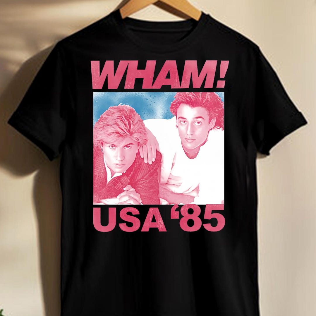 Retro Wham! Graphic Tee - 80s Pop Band Unisex Shirt - Etsy