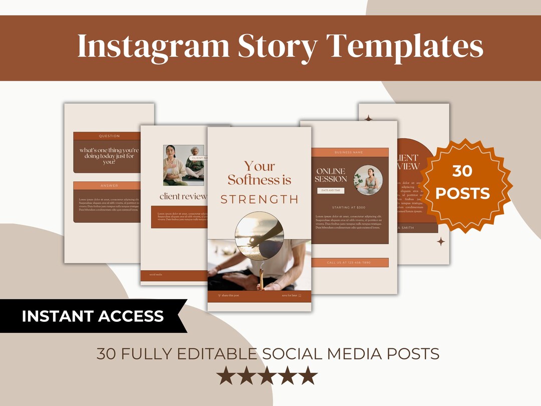 Instagram Story Templates | Social Media Stories | Editable Canva ...