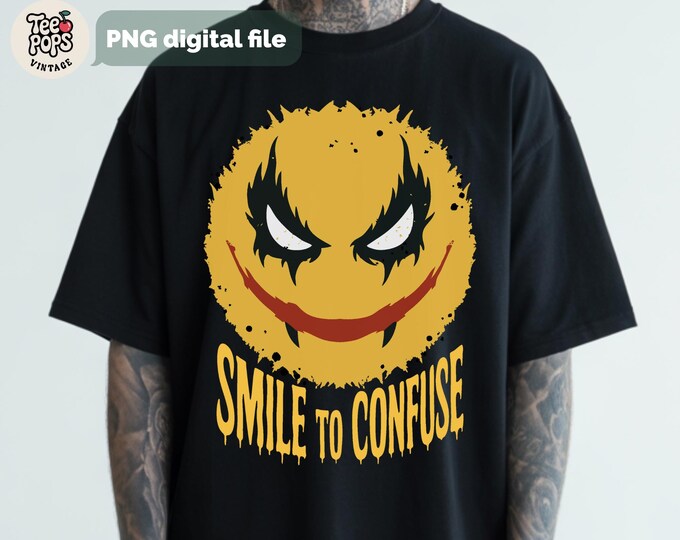 Creepy Evil Smile PNG | Spooky Emotions, Digital Download, Sublimation ...