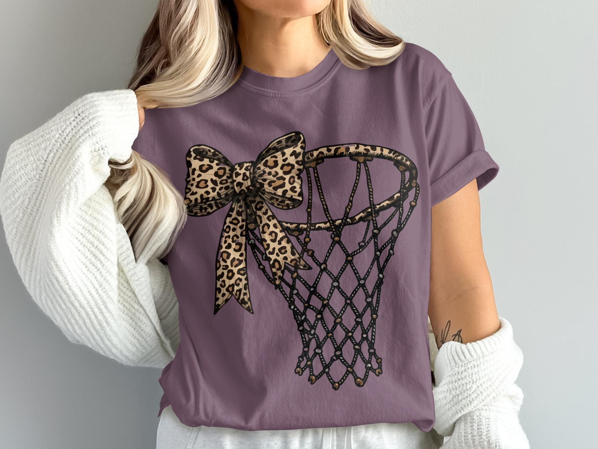 Leopard Print Basketball Hoop With Bow PNG – Sublimation Clipart - Etsy