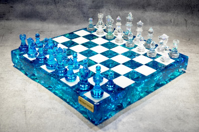 Handmade Ocean Chess Set Epoxy Resin : Luxury - Personalized , Stylish ...