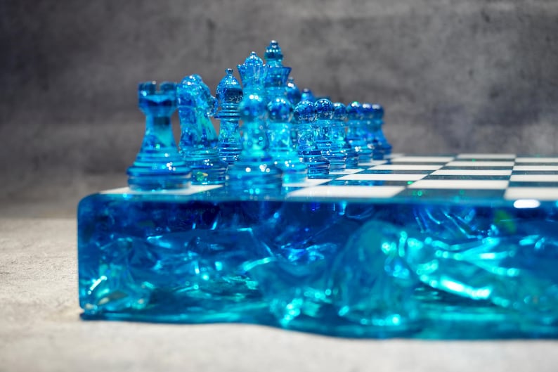 Handmade Ocean Chess Set Epoxy Resin : Luxury - Personalized , Stylish ...