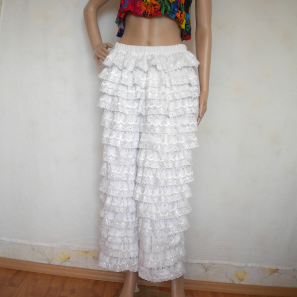 Womens Ruffle Pants - Etsy