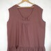 SALE Oversized Linen Tunic, 2X-3X Ruffle Linen Top, Sleeveless ...