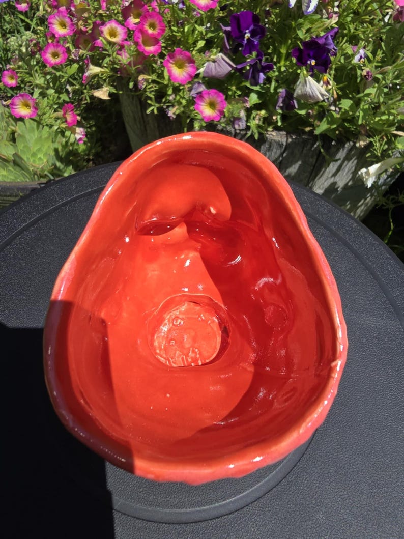 Cradle of Rot – Haunted Ceramic Face Planter With Attached Saucer - Etsy