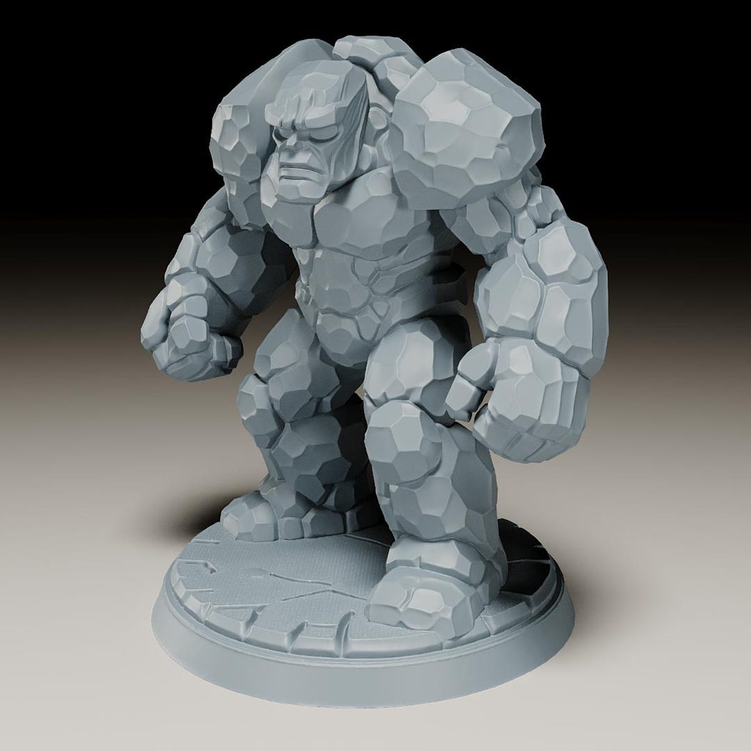 Stone Golem – STL File for 3D Printing - Etsy