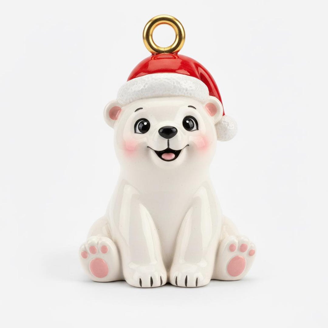 Christmas Polar Bear STL File for 3D Printing - Etsy
