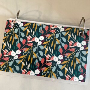 Index Card Binder, Flashcard Holder or Recipe Book, Laminated Note Card ...