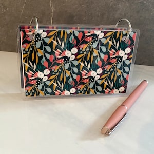 Index Card Binder, Flashcard Holder or Recipe Book, Laminated Note Card ...