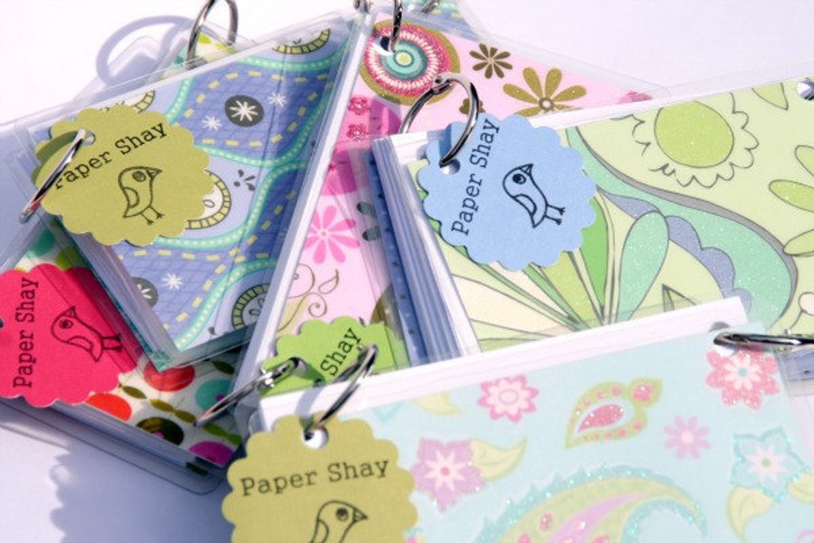 Floral Note Card Binder Flashcard Holder or Recipe Book - Etsy