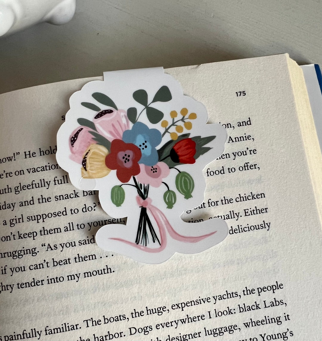 Floral Bouquet Magnetic Bookmark, Bookish Gift, Reading Essentials for ...