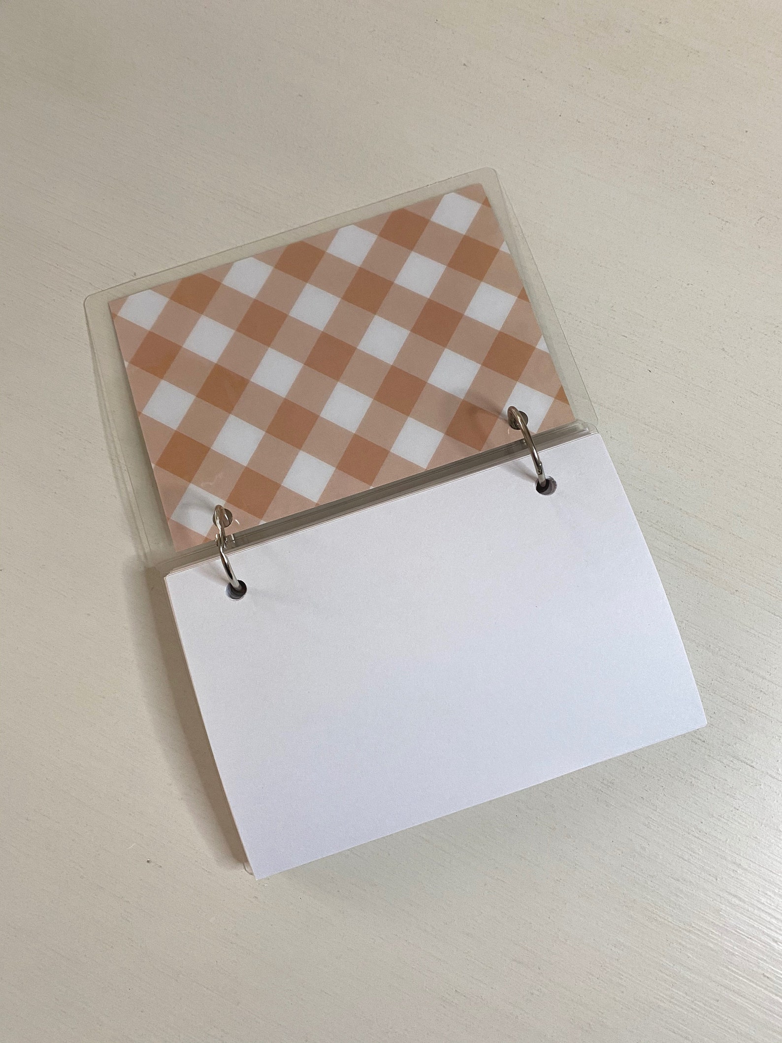 Index Card Binder Flashcard Holder or Recipe Book Laminated | Etsy