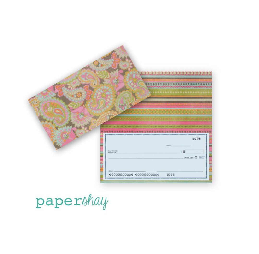 Checkbook Cover, Paisley Vinyl Checkbook Cover, Travel Gift,ps359 - Etsy