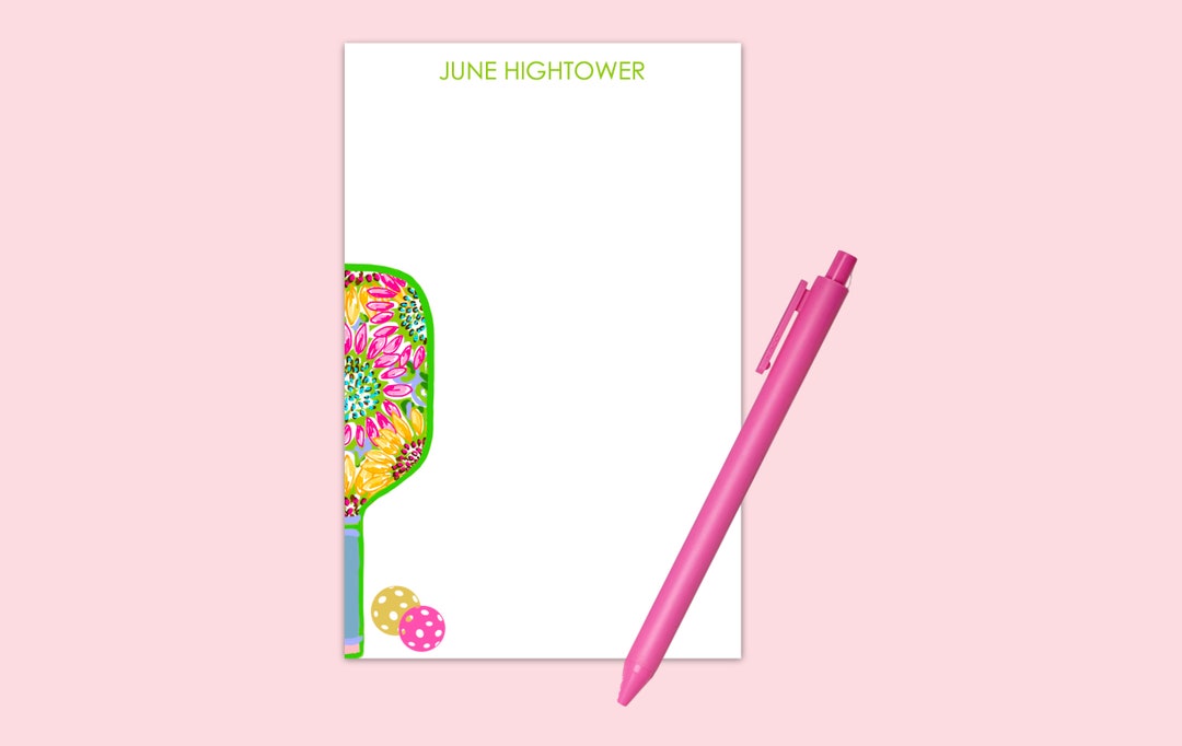 Pickleball NOTEPAD, Personalized Notepad, Custom Notepad for Pickleball ...