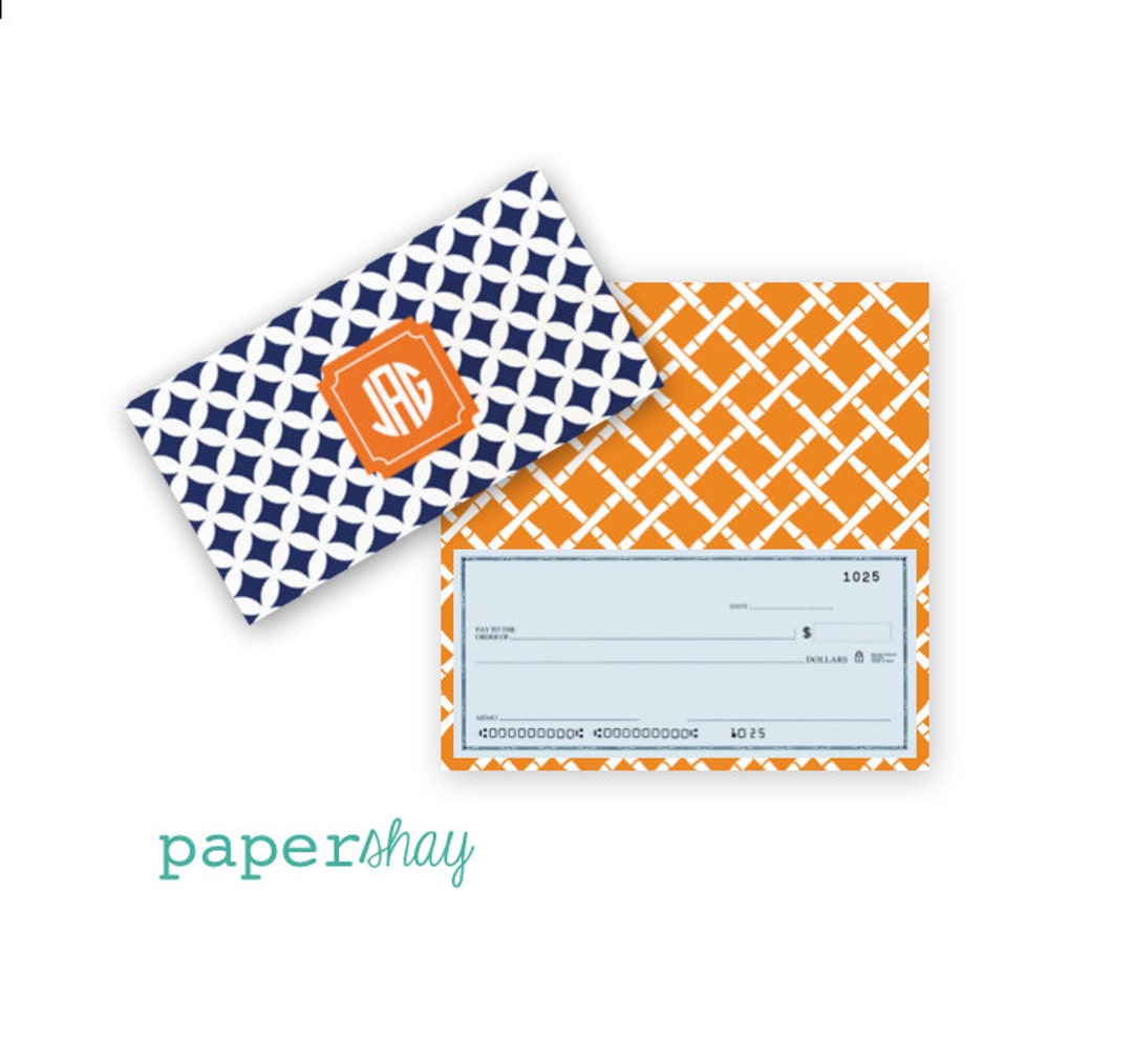 Checkbook Cover, Monogrammed Vinyl Checkbook Cover, Duplicate Checkbook ...