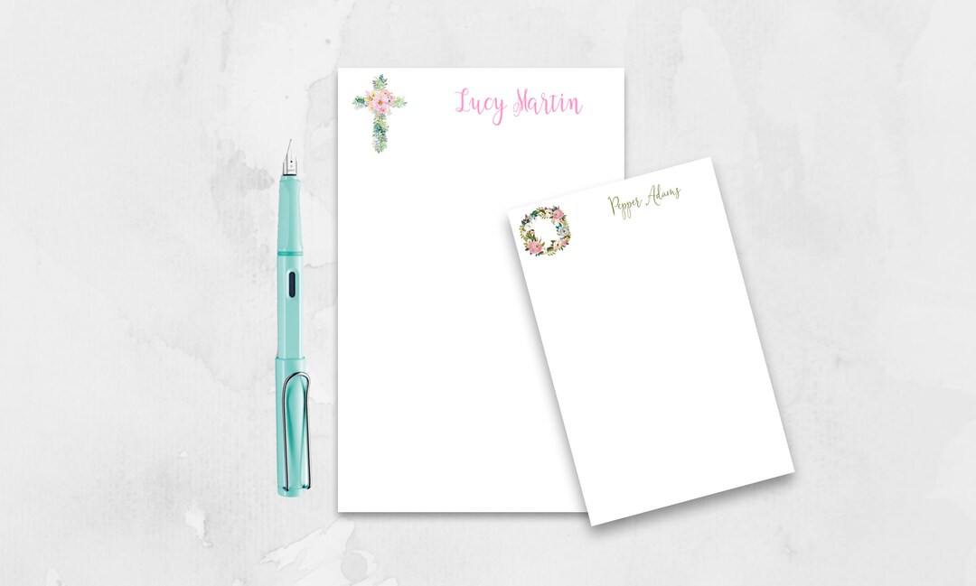 CROSS Notepad, Religious Gift, Cross Stationery, Mother's Day Gift ...